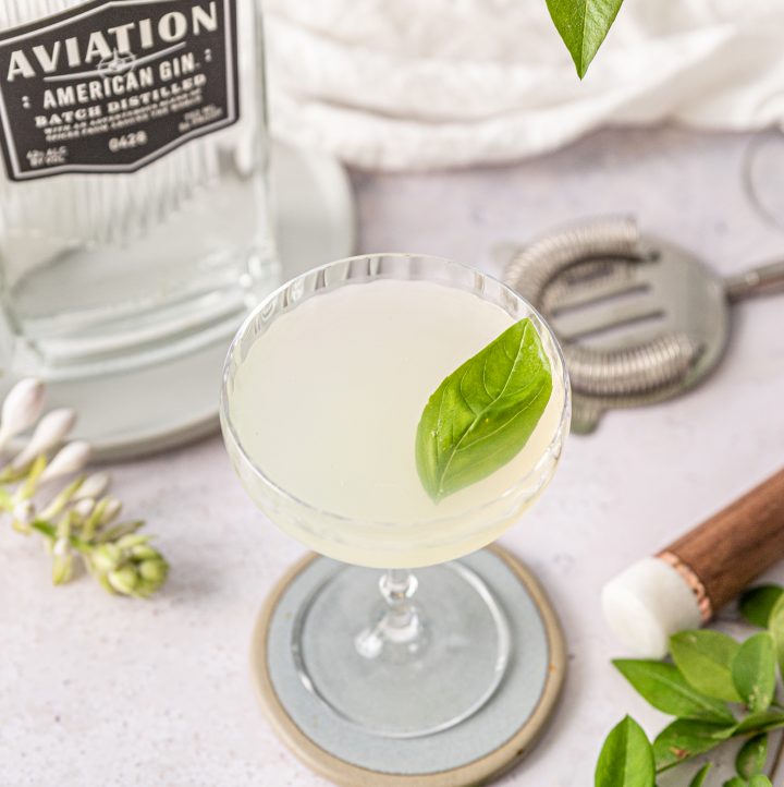Basil Gimlet - The Boozy Ginger