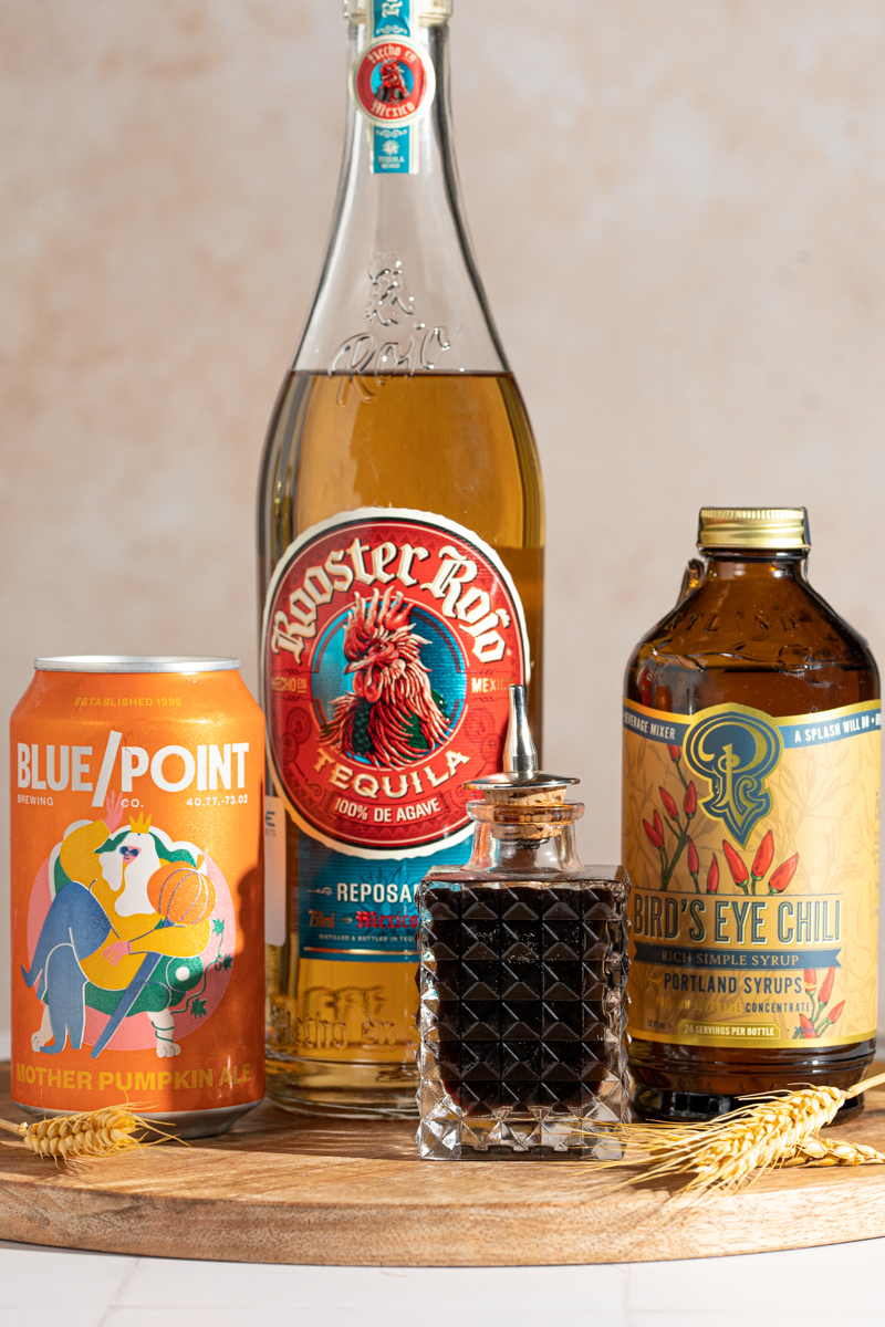 Spicy Pumpkin Beer & Tequila Cocktail - The Boozy Ginger