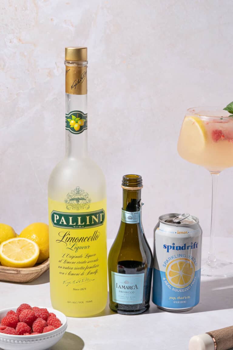 Raspberry Limoncello Spritz Cocktail - The Boozy Ginger