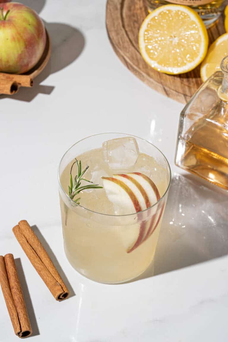 Smoked Tequila Apple Rosemary Smash - The Boozy Ginger