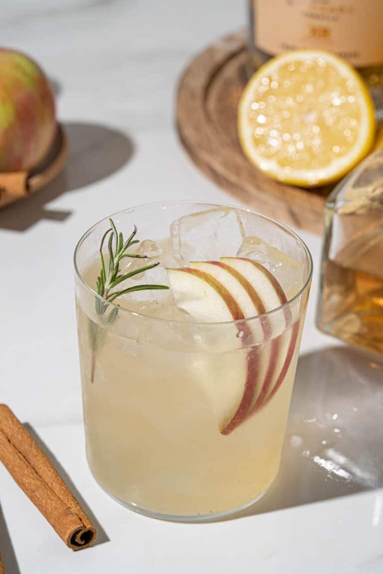 Smoked Tequila Apple Rosemary Smash - The Boozy Ginger