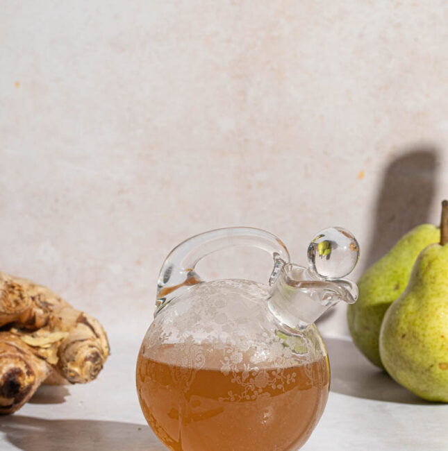 Spiced Ginger and Pear Syrup - The Boozy Ginger