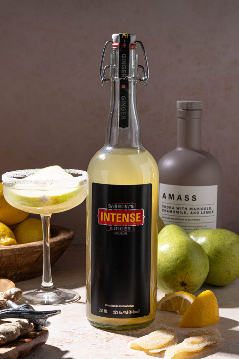Pear and Ginger Lemon Drop Cocktail - The Boozy Ginger