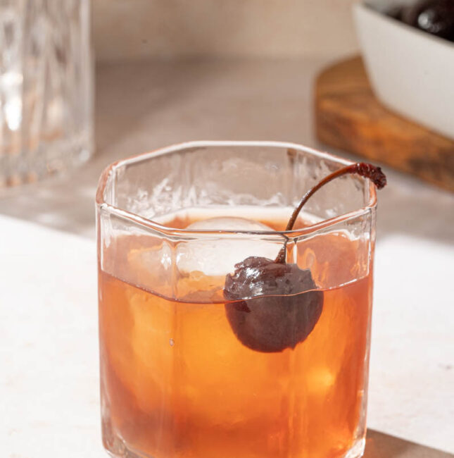 Cherry Old Fashioned - The Boozy Ginger